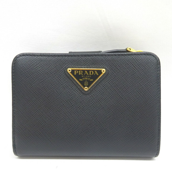 Prada | Bags | Prada Bifold Wallet Saffiano Leather Black | Poshmark